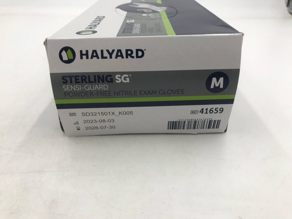 HALYARD 41659 Sterling SG Sensi-Guard Powder Free Nitrile Exam Gloves ...