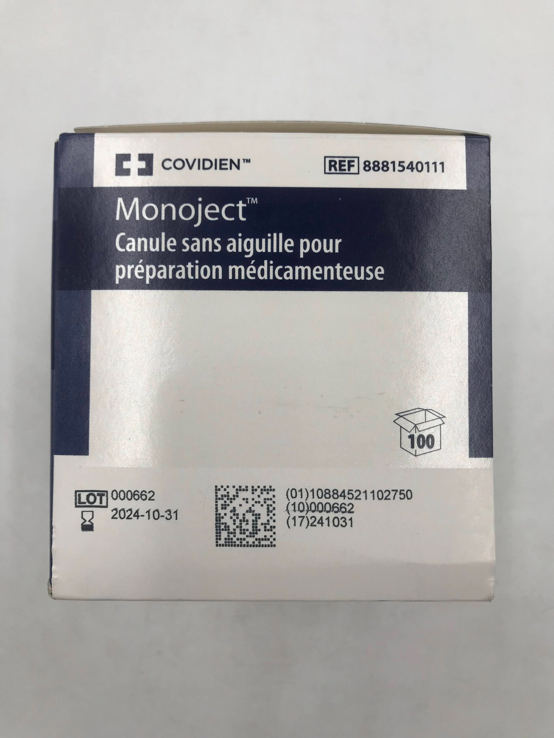 COVIDIEN 8881504111 Monoject Needleless Med Prep Cannula (100/Box)(X ...