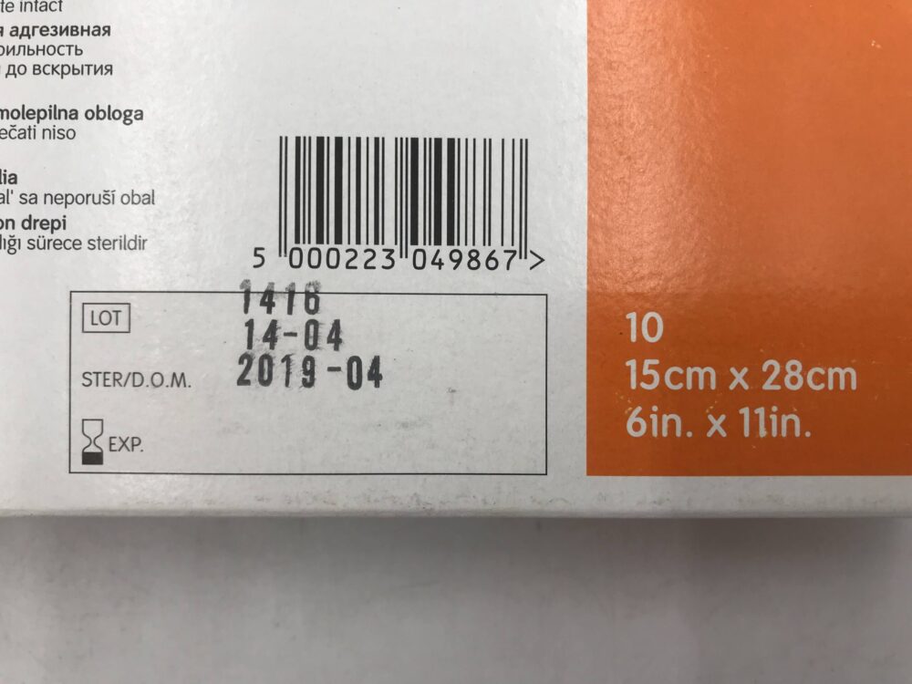 Smith & Nephew 4986 Opsite Transparent Adhesive Film 15cm x 28cm (6in x ...