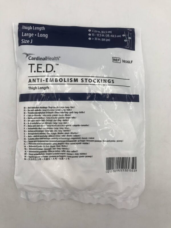 CARDINAL HEALTH 3856LF T.E.D. Anti-Embolism Stockings Thigh Length ...