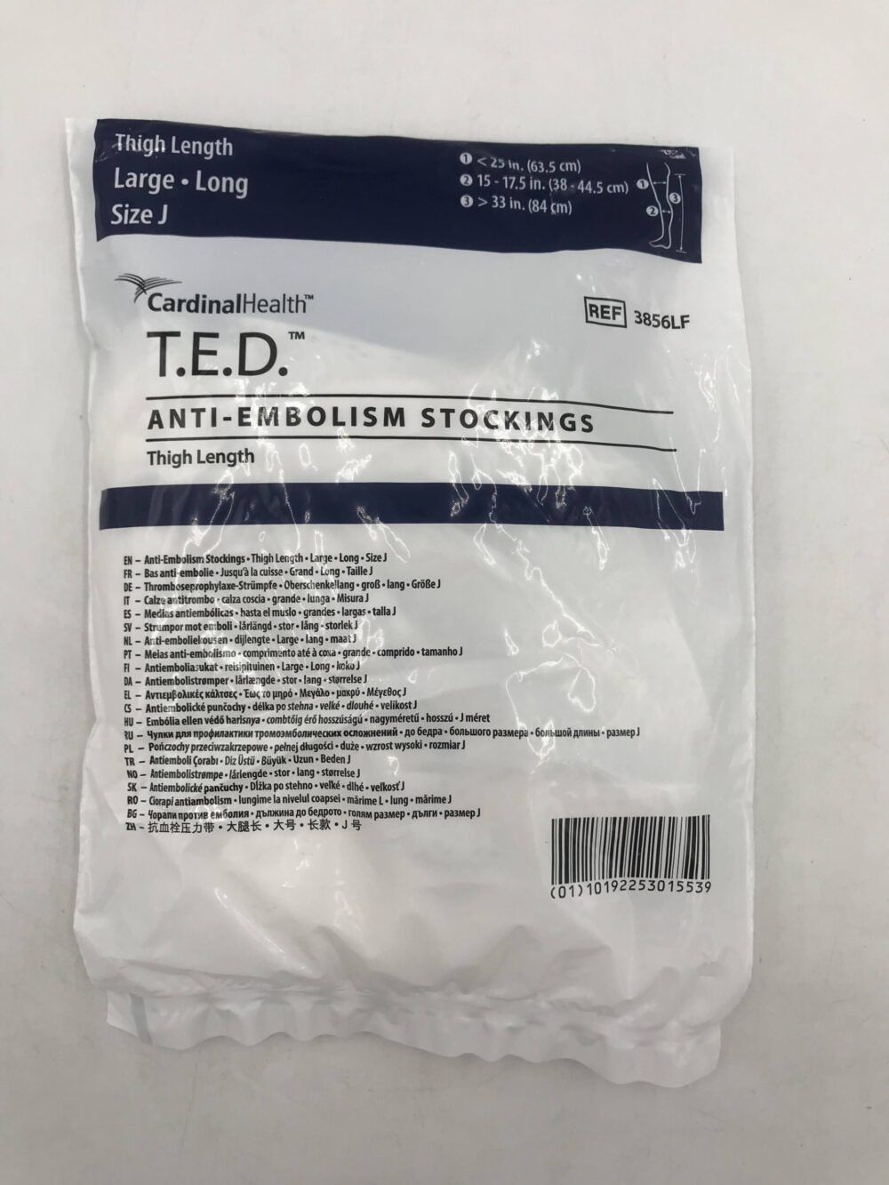 CARDINAL HEALTH 3856LF T.E.D. Anti-Embolism Stockings Thigh Length ...