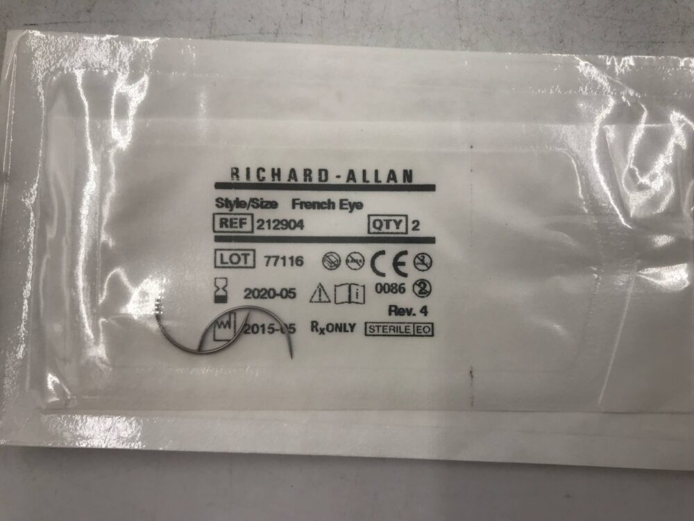 ASPEN SURGICAL 212904 Richard Allan Style/Size French Eye (2/Pkg)(X ...