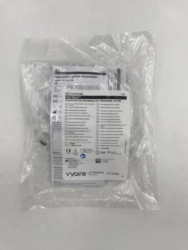 VYAIRE 73319-HEL Vital Signs Anesthesia Gas Sampling Line Disp. 3m/10ft ...