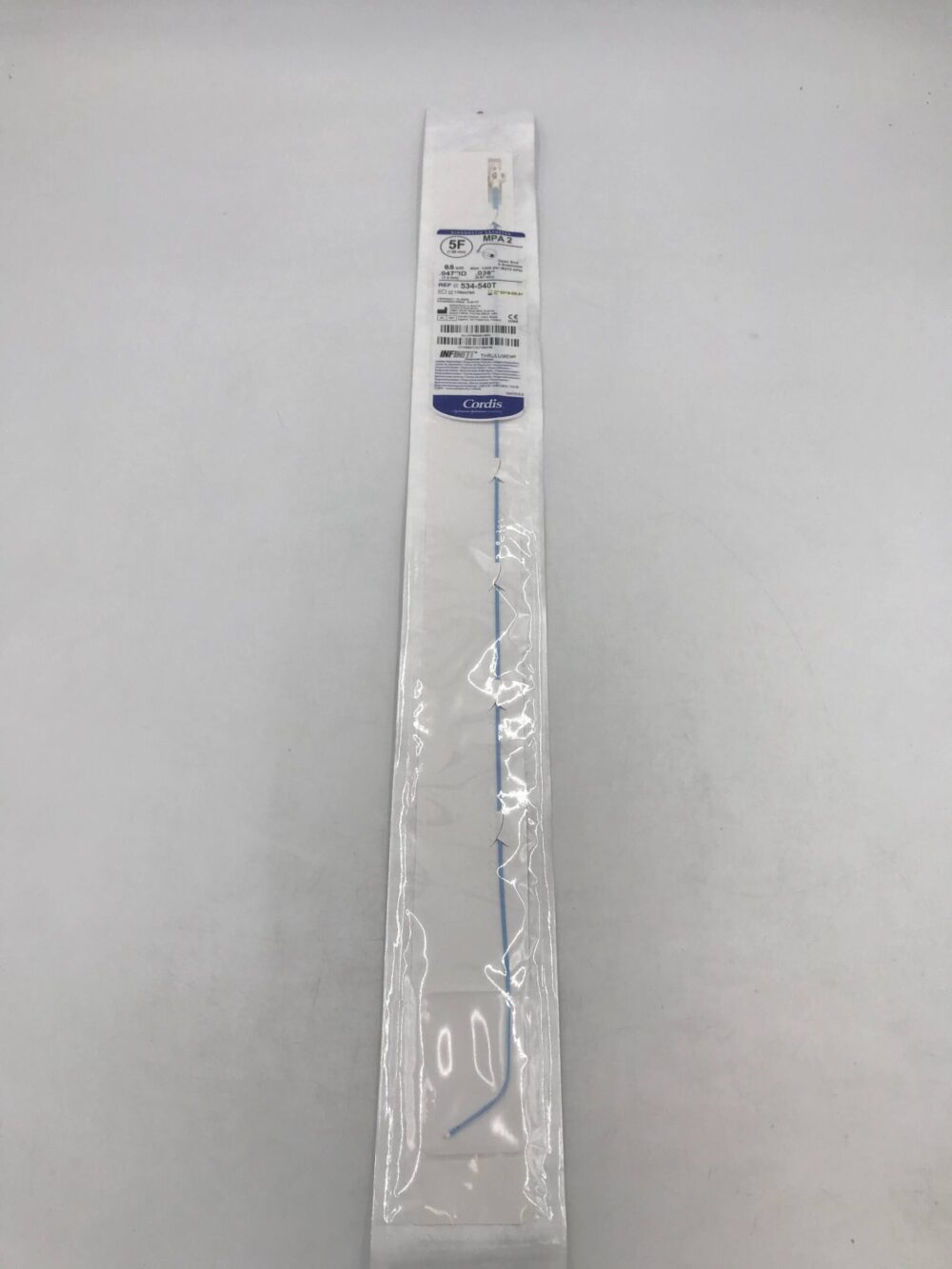 Cordis 534-540T Infiniti Thrulumen MPA 2 Diagnostic Catheter 5F 65cm (X ...