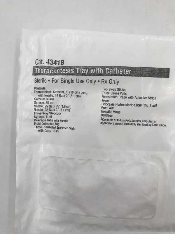CareFusion 4341B Thoracentesis Tray w/Catheter 14Ga x 2in (X) – GB TECH USA