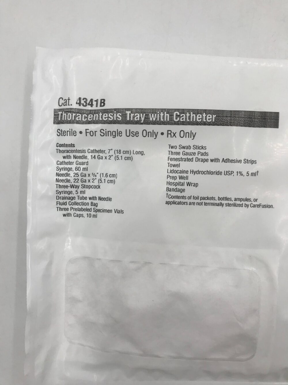 Thoracentesis Tray Set Up