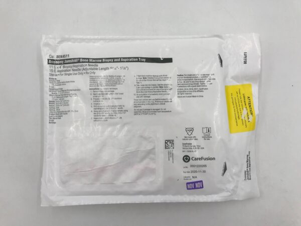 CareFusion BEK4511 Economy Jamshidi Bone Marrow Biopsy & Aspiration Tray 11G x 4in(X) – GB TECH USA