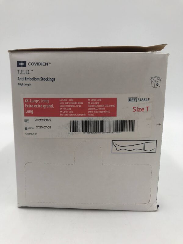Covidien 3185LF T.E.D. Anti-Embolism Stockings Thigh Length XX-Large ...