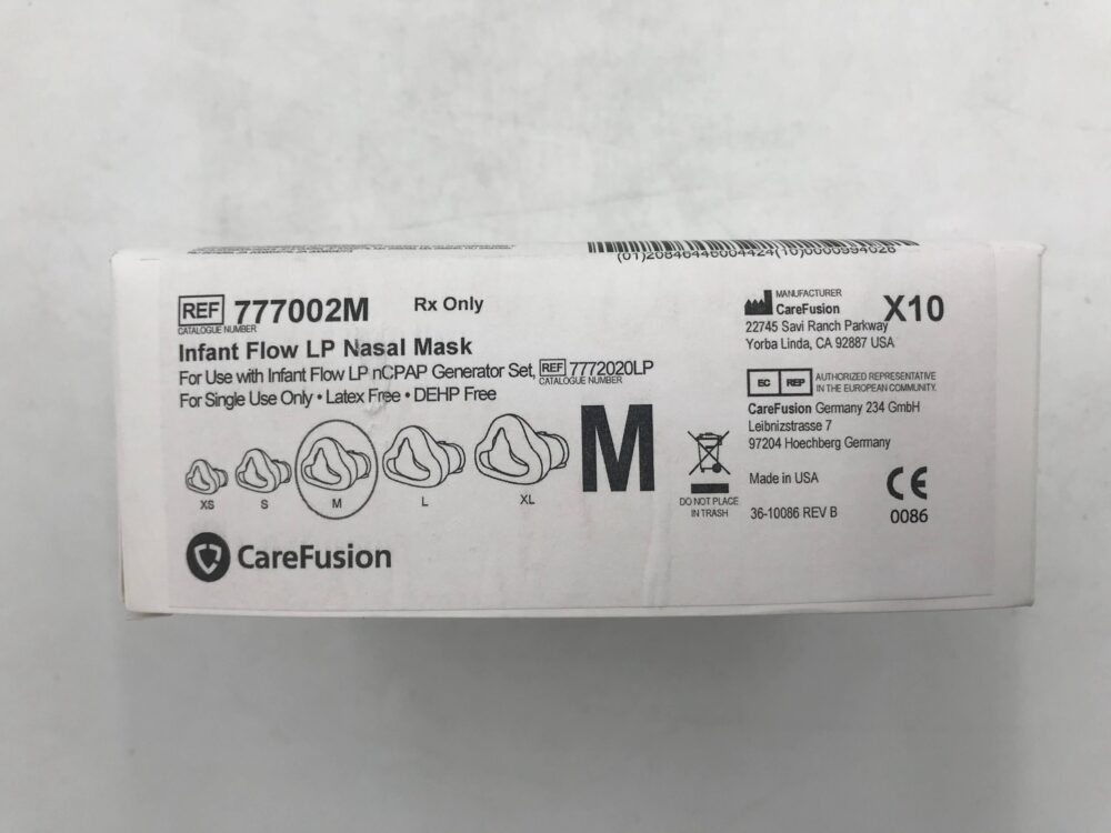 CareFusion 777002M Infant Flow LP Nasal Mask Size M (10/Box) - GB TECH USA