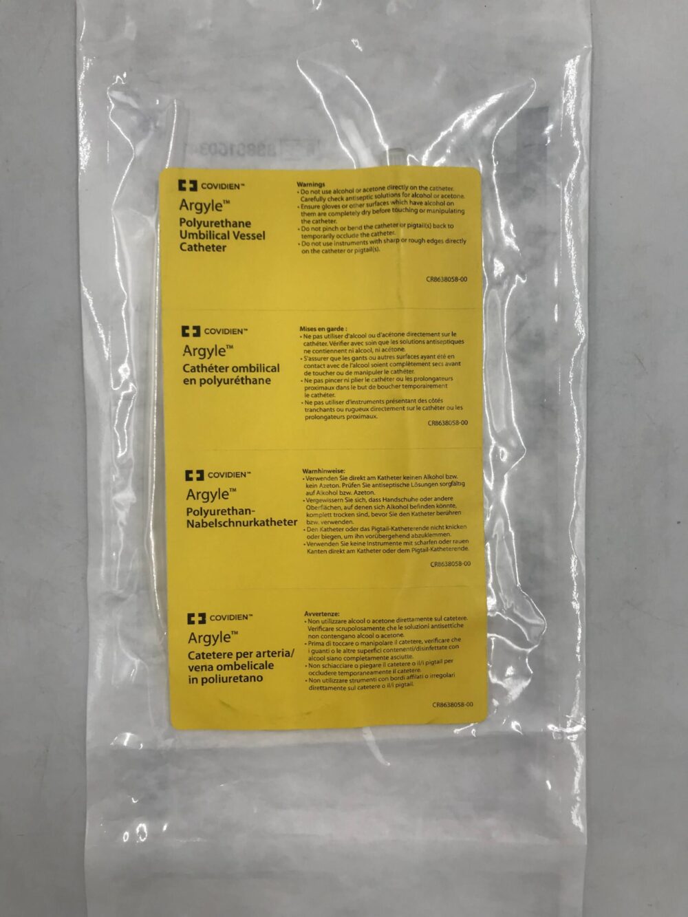 Covidien 8888160341 Argyle Umbilical Vessel Catheter Single Lumen 5Fr ...
