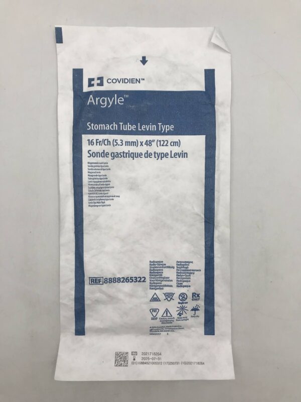 Covidien 8888265322 Argyle Stomach Tube Levin Type 16Fr/Ch (5.3mm) x 48 ...