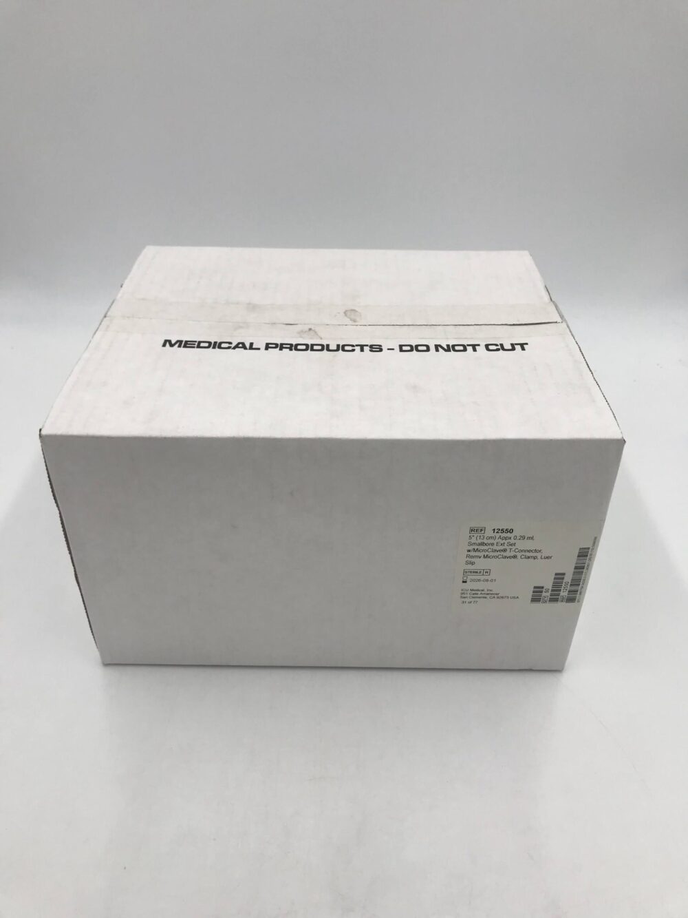 ICU Medical 12550 Smallbore Ext Set w/MicroClave 5" Approx. 0.29ml (50 ...