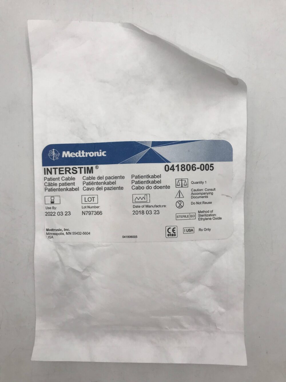 Medtronic 041806-005 Interstim Patient Cable - GB TECH USA