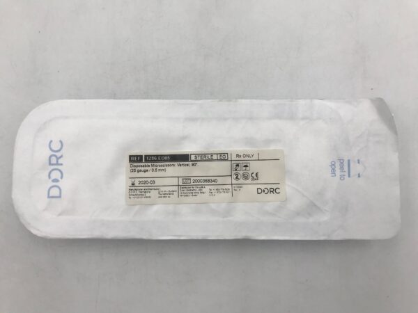 Dorc 1286.ED05 Disposable Microscissors Vertical 90° (25 gauge/0.5mm ...