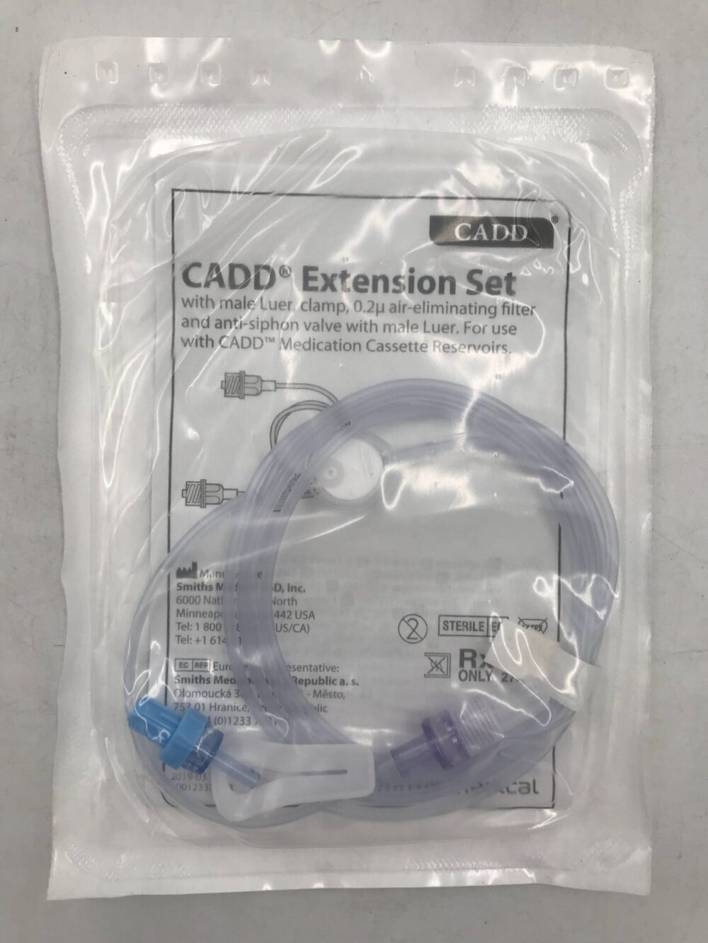 Smiths Medical 21-7106-24 Cadd Extension Set 152cm (60in.) (1.8mL) - GB ...