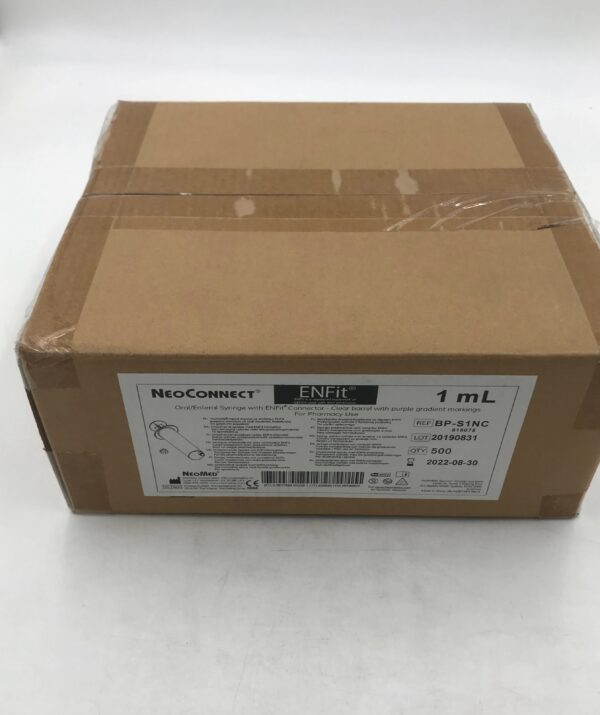 NEOMED BP-S1NC NeoConnect Oral/Eternal Syringe w/ ENFit Connector 1mL ...