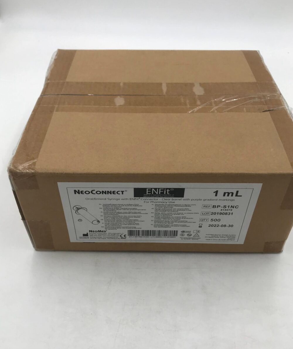 NEOMED BP-S1NC NeoConnect Oral/Eternal Syringe w/ ENFit Connector 1mL ...