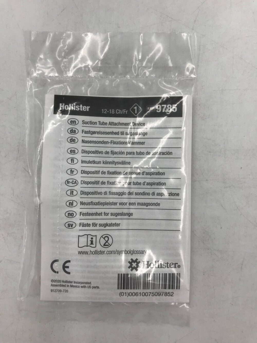 HOLLISTER 9785 Suction Tube Attachment Device 12-18Ch/Fr - GB TECH USA