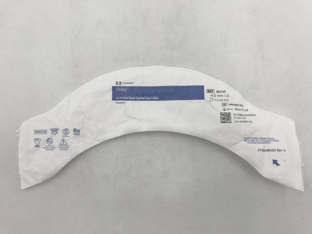 Covidien 86049 Shiley Lo-Pro Oral/Nasal Tracheal Tube Cuffed Murphy Eye ...