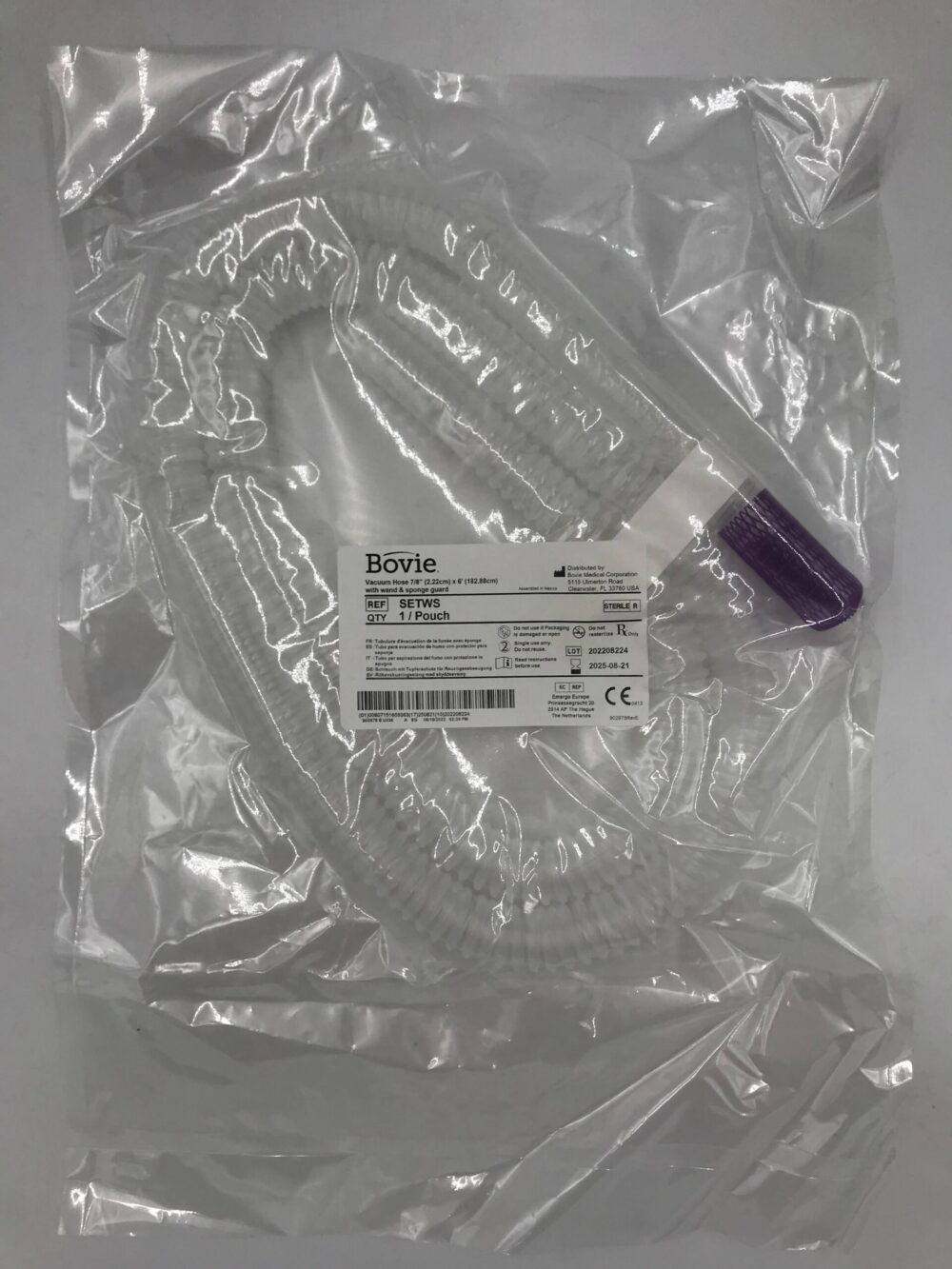 BOVIE SETWS Vacuum Hose w/Wand & Sponge Guard 7/8in x 6ft - GB TECH USA