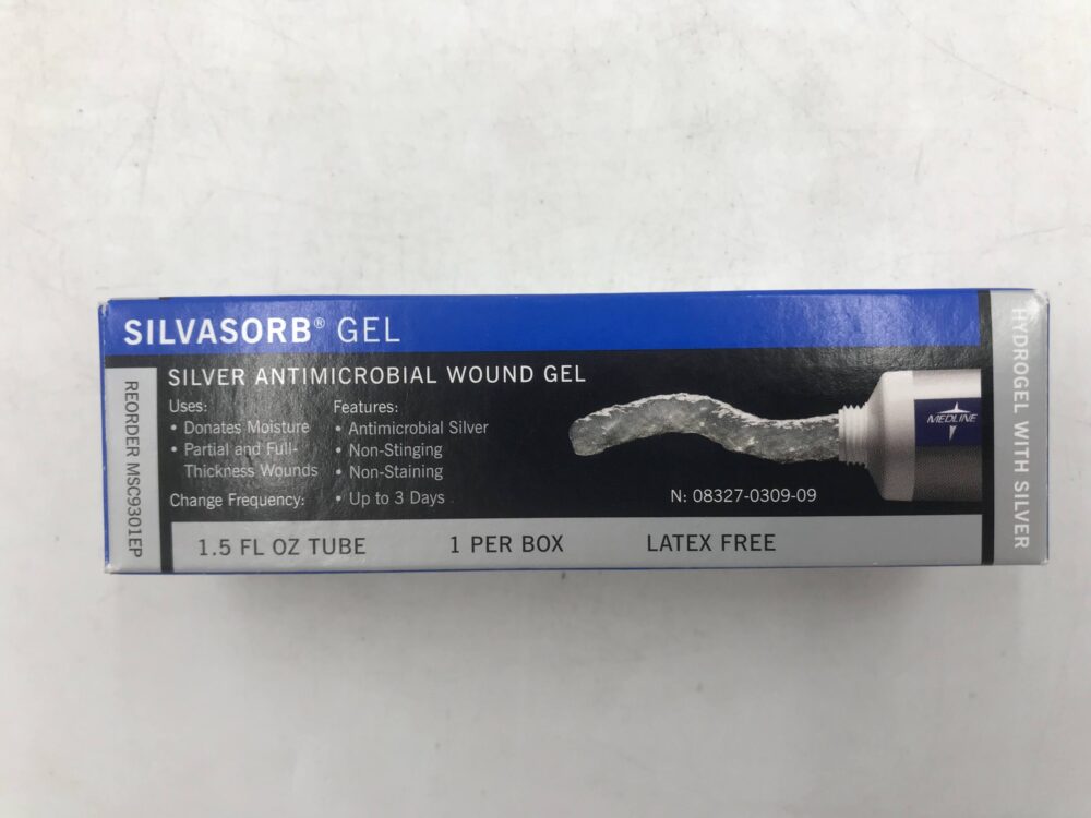 Medline MSC9301EP Silvasorb Gel Silver Antimicrobial Wound Gel 1.5 FL ...
