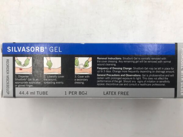 Medline MSC9301EP Silvasorb Gel Silver Antimicrobial Wound Gel 1.5 FL ...