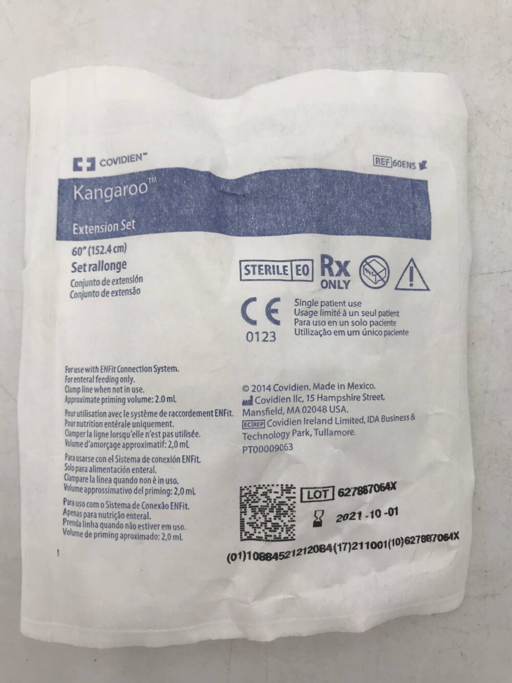 Covidien 60ENS Kangaroo Extension Set 60" (152.4cm) (X) - GB TECH USA