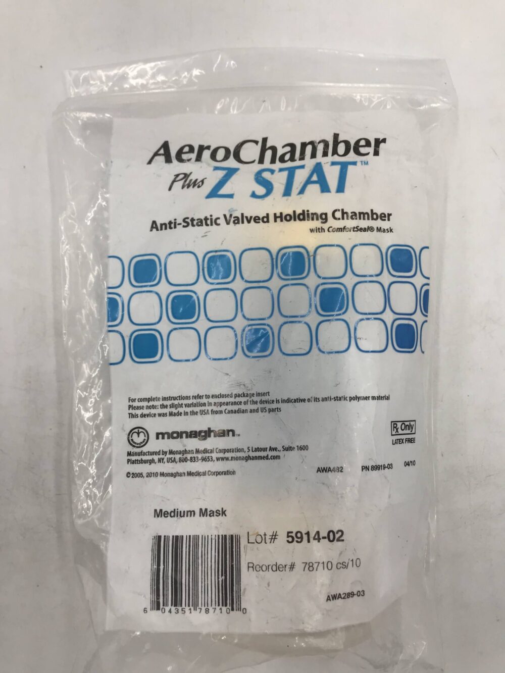 Monaghan 78710 AeroChamber Plus Z Stat Anti-Static Valved Holding ...