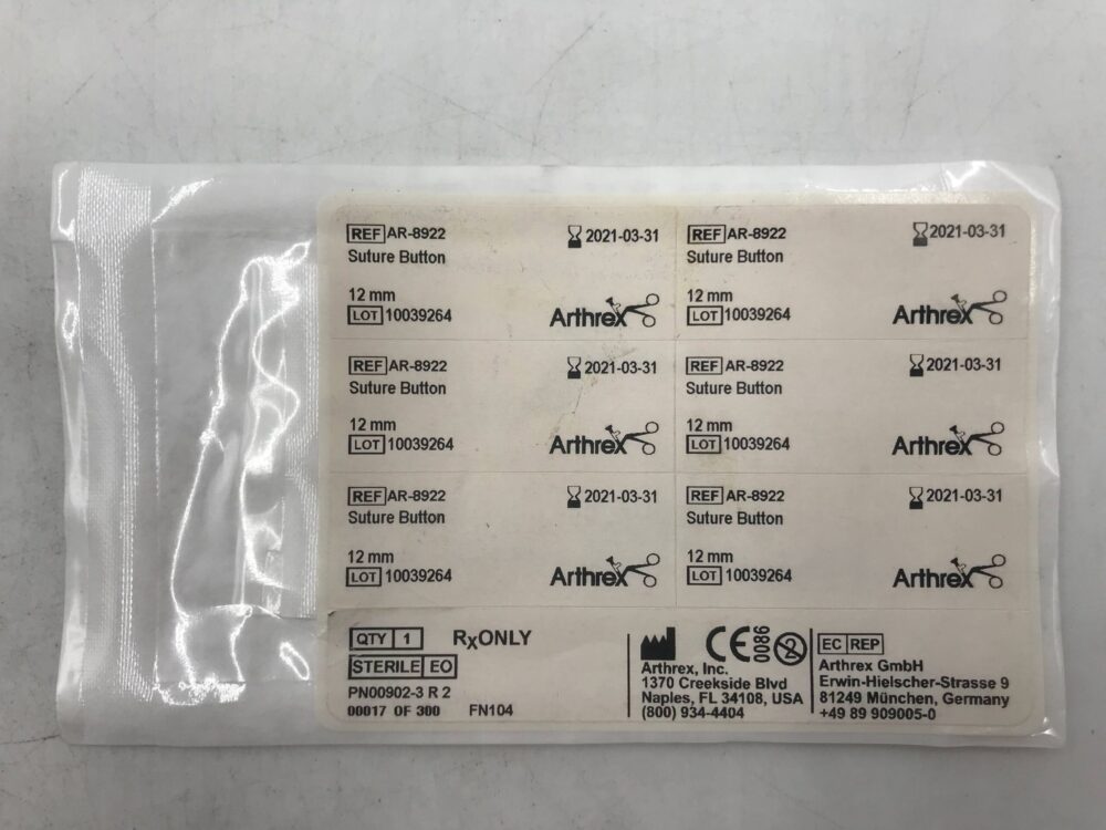 Arthrex AR-8922 Suture Button (X) - GB TECH USA