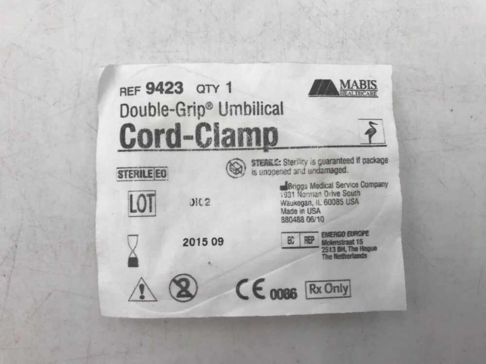 Mabis 9423 Double-Grip Umbilical Cord-Clamp (X) - GB TECH USA