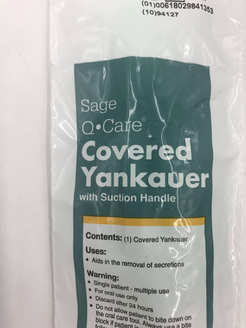 Sage 6429 Stryker Q Care Covered Yankauer with Suction Handle - GB TECH USA
