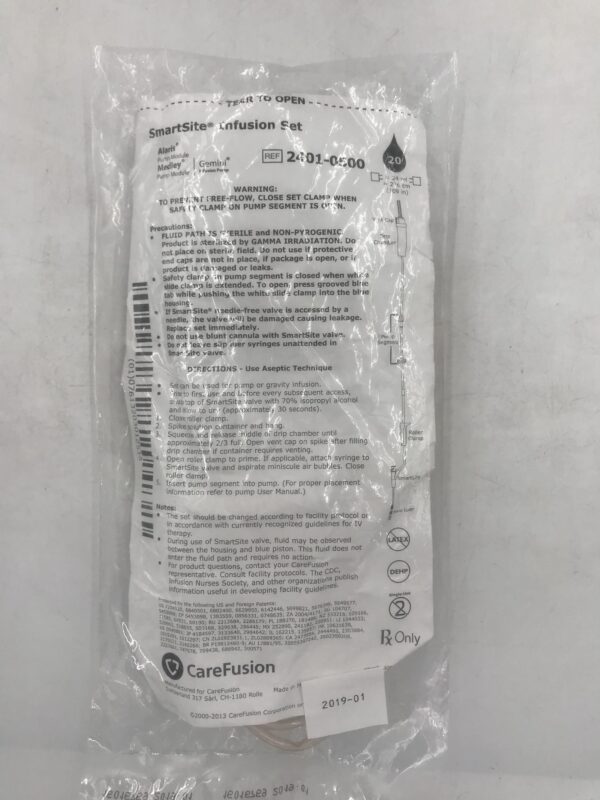 CareFusion 2401-0500 SmartSite Infusion Set 20 Drops (X) – GB TECH USA