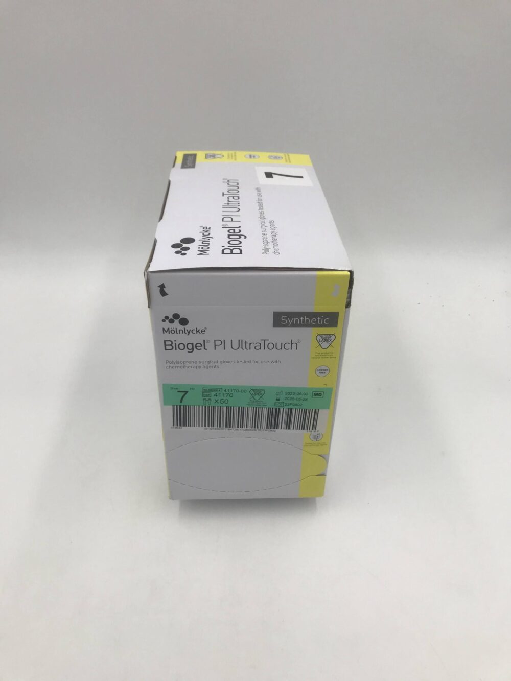 Molnlycke 41170 Biogel PI Ultratouch Polyisoprene Surgical Gloves Size ...