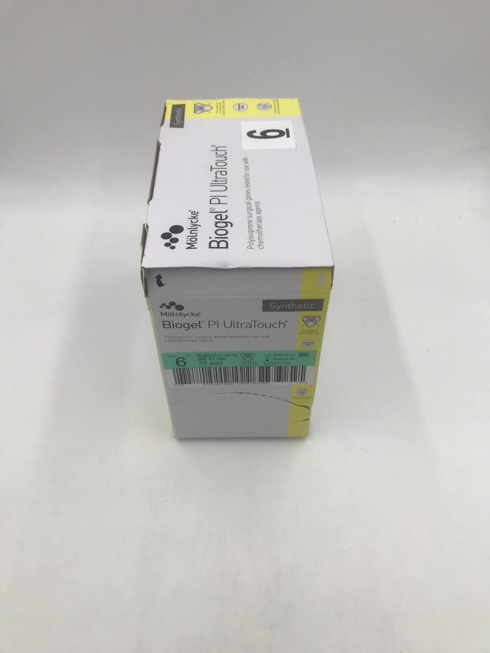 Molnlycke 41160 Biogel PI Ultratouch Polyisoprene Surgical Gloves Size ...