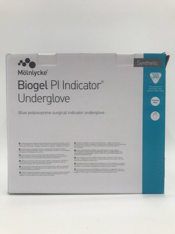 Molnlycke 41660 Biogel PI Indicator Underglove Blue Polyisoprene ...