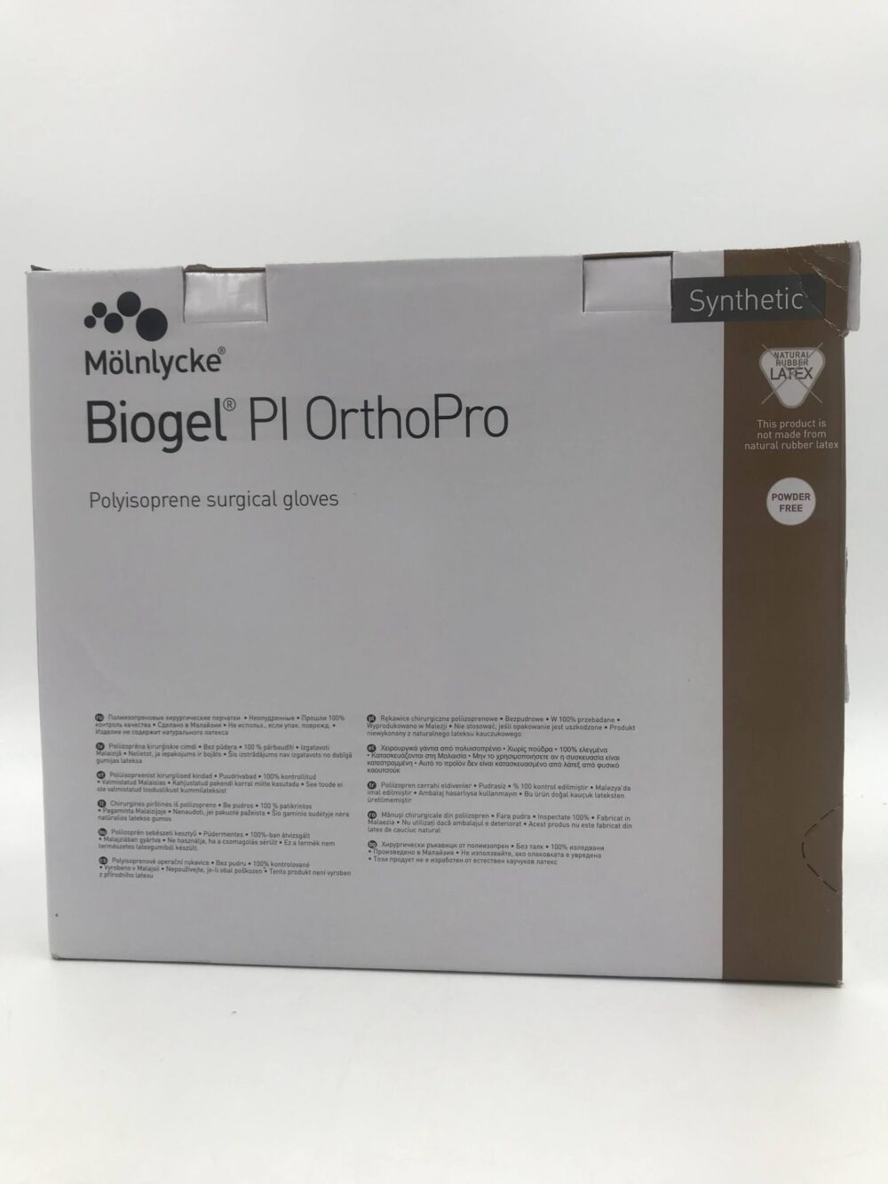 Molnlycke 47670 Biogel PI OrthoPro Polyisoprene Surgical Gloves Size 7 ...