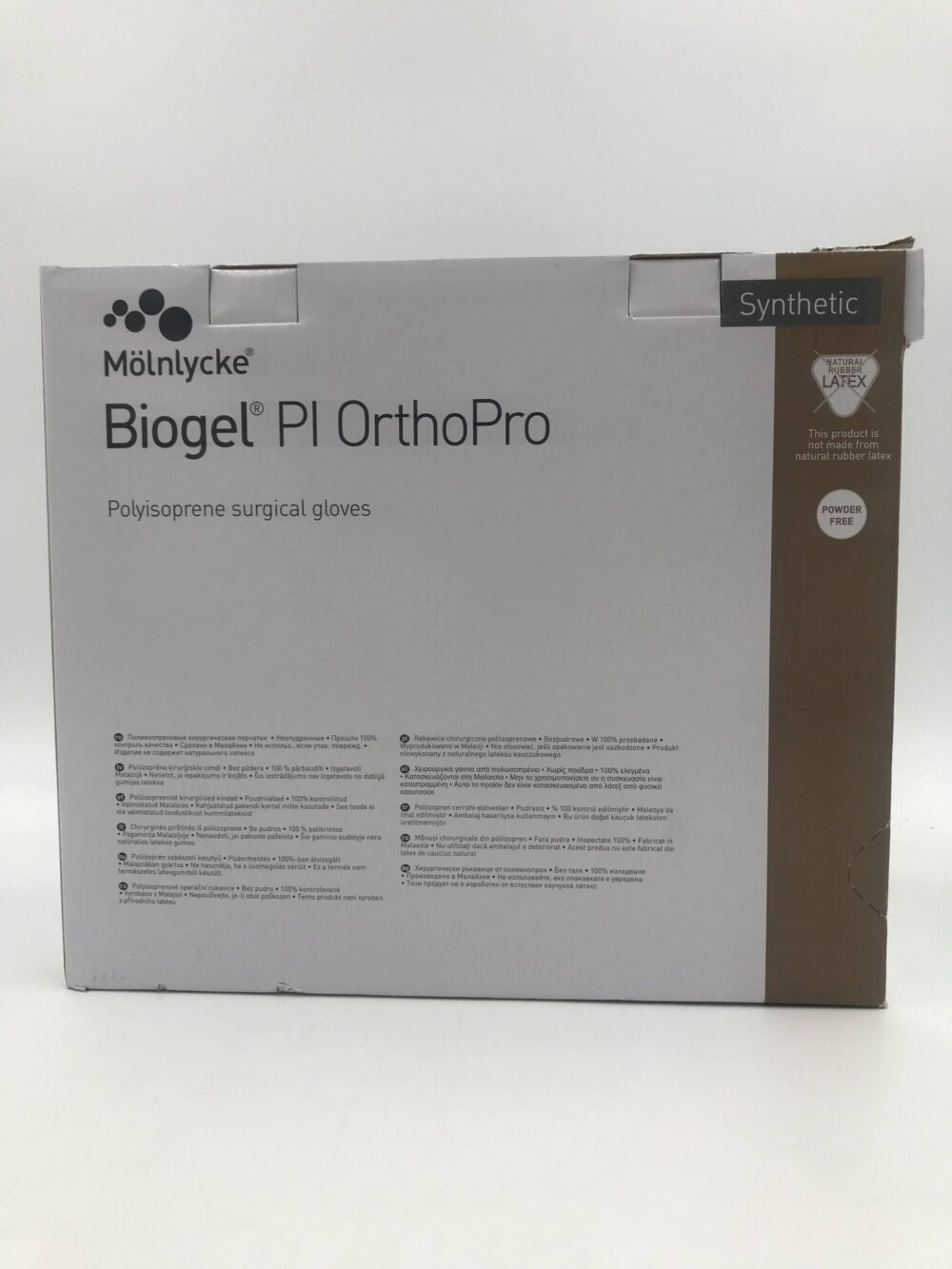 Molnlycke 47690 Biogel PI OrthoPro Polyisoprene Surgical Gloves Size 9 ...
