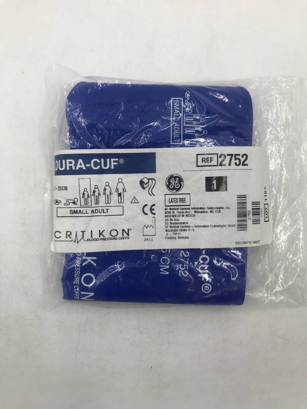 Critikon 2752 Dura-Cuf Range 17-25cm Small Adult Blood Pressure Cuff ...