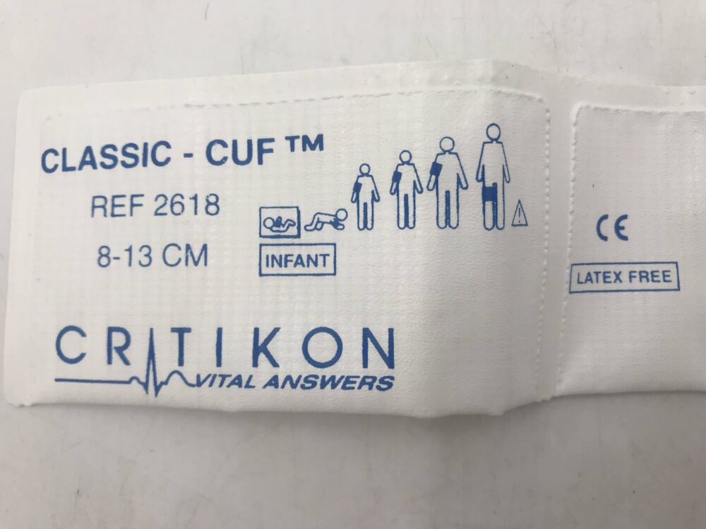 Critikon 2618 Classic – Cuff Range 8-13cm Infant Blood Pressure Cuff ...
