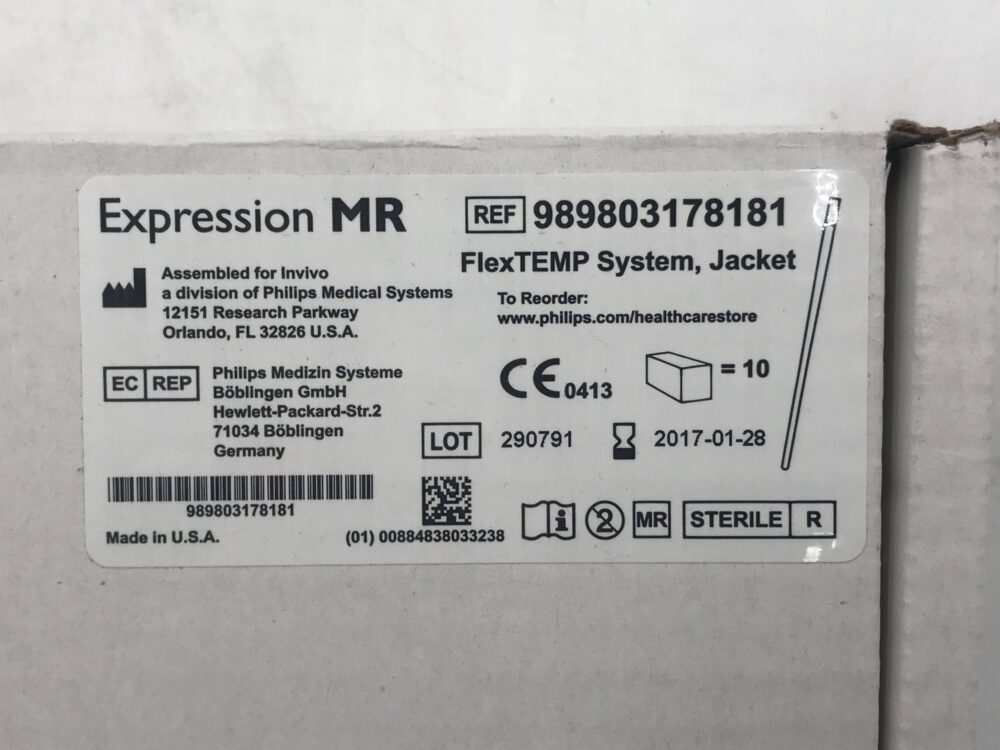 Invivo 989803178181 Philips Expression MR FlexTEMP System Jacket (10 ...