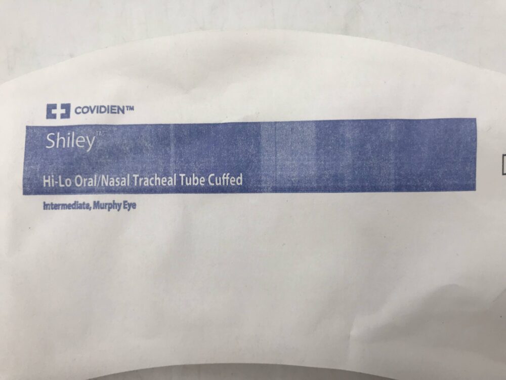 Covidien 86442 Shiley Hi-Lo Oral/Nasal Tracheal Tube Cuffed ...