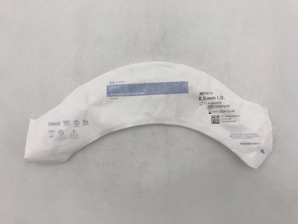 Covidien 86114 Shiley Hi-Lo Oral/Nasal Tracheal Tube Cuffed Murphy Eye ...