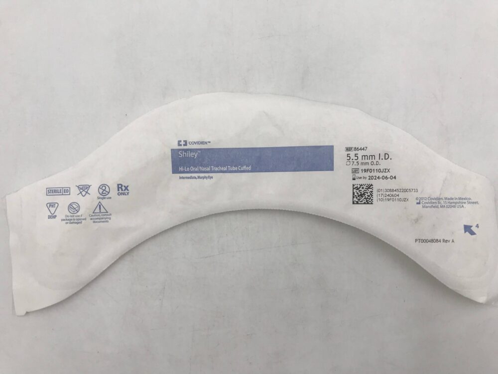 Covidien 86447 Shiley Hi-Lo Oral/Nasal Tracheal Tube Cuffed ...