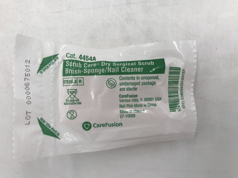 CareFusion 4454A Scrub Care Dry Surgical Scrub Brush-Sponge/Nail ...