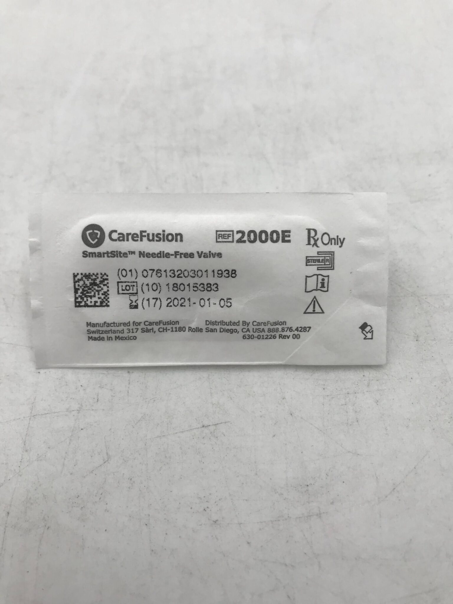 CareFusion 2000E SmartSite Needle-Free Valve (X) – GB TECH USA