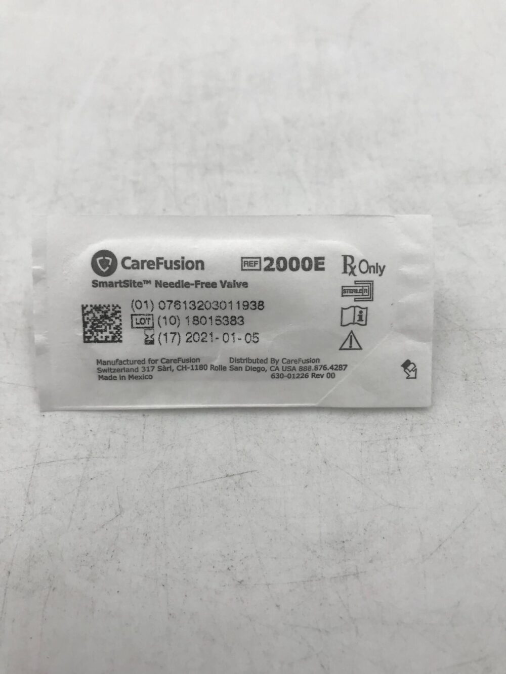 CareFusion 2000E SmartSite Needle-Free Valve (X) - GB TECH USA