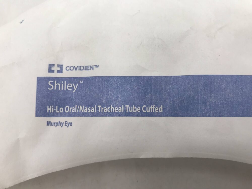 Covidien 86110 Shiley Hi-Lo Oral/Nasal Tracheal Tube Cuffed Murphy Eye ...