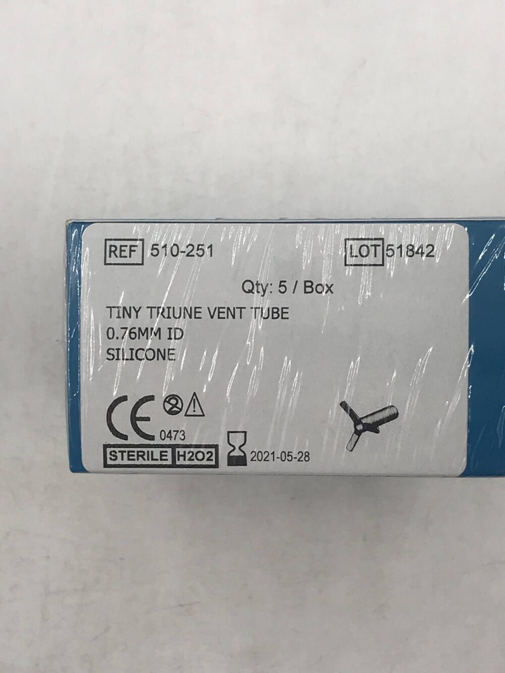 Grace Medical 510-251 Tiny Triune Vent Tube 0.76mm I.D. Silicone (5/Box ...