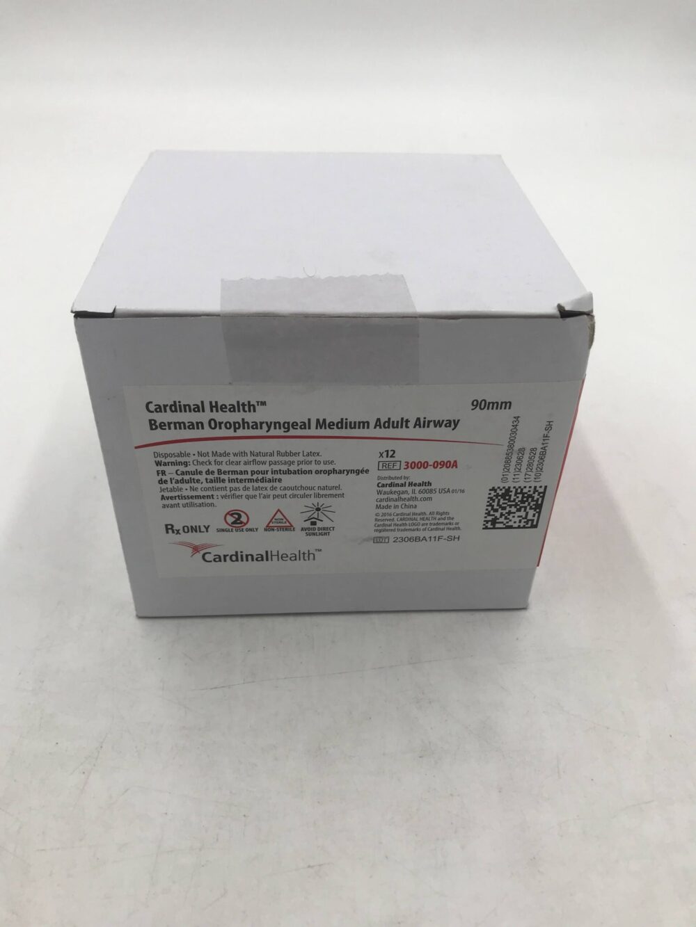 CARDINAL HEALTH 3000-090A Berman Oropharyngeal Medium Adult Airway 90mm ...