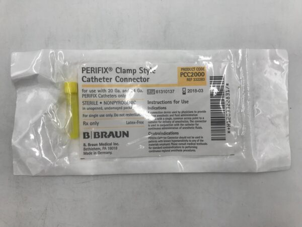 BRAUN 332283 Perifix Clamp Style Catheter Connector(X) - GB TECH USA